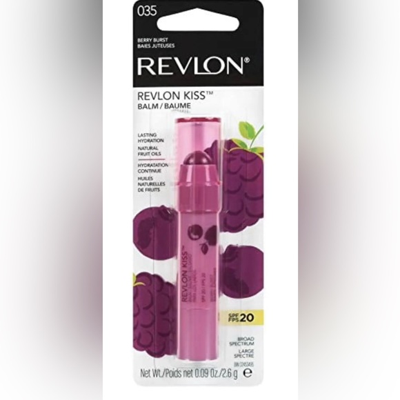 Revlon | Makeup | Revlon Kiss Balm 35 Berry Burst Lip Balm Spf 20 New ...